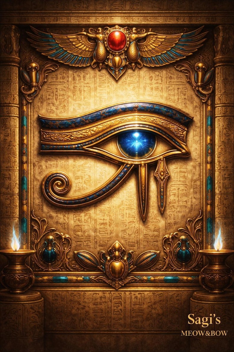 Eye of Horus Wall Art – Egyptian Protection Symbol Printable - Etsy