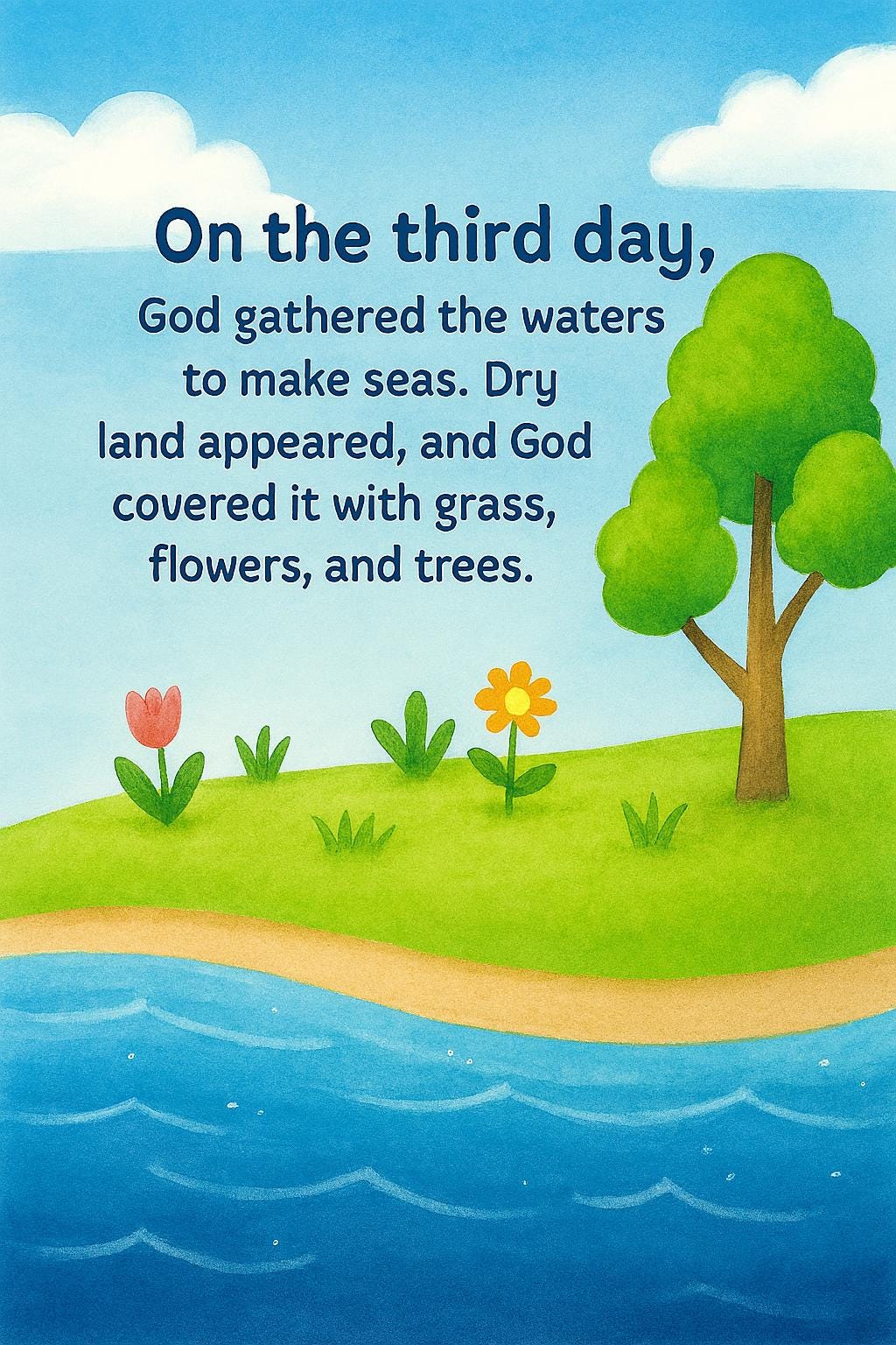 Genesis 1 Creation Story for Kids | Bible Story Printable | 7 Days of ...