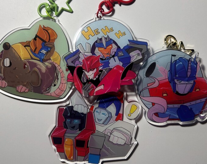 Transformers Ships Pt2, DS Acrylic Charms - Knockout/breakdown, Optimus ...
