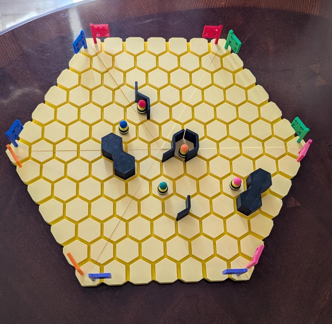 Bee-themed Board Game "honeycomb Hurry" for 2-6 Players, Ages 7 and Up ...