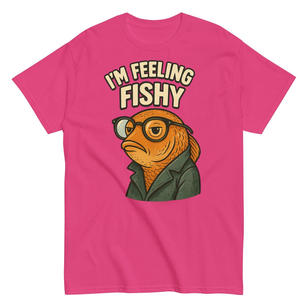 I’m Feeling Fishy – Funny Detective Fish Cartoon T-shirt - Etsy