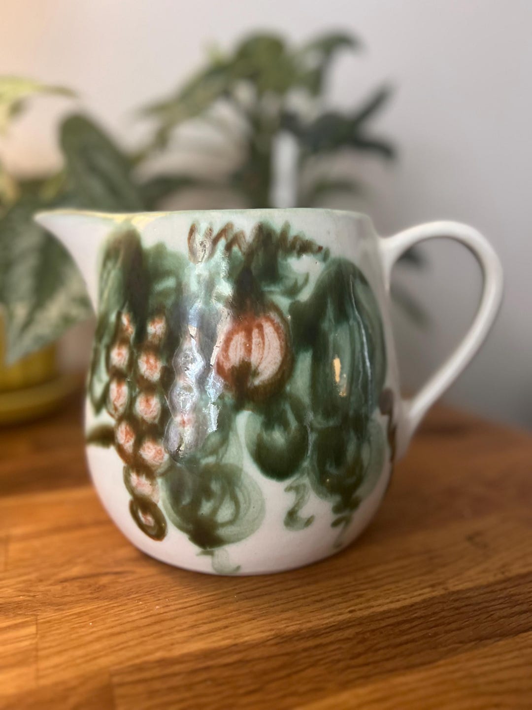 Vintage John B. Taylor "harvest" Pitcher – Hand-painted USA Pottery - Etsy