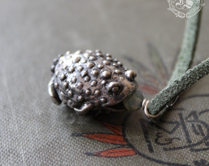 Little Toad Necklace. the Witches Familiar Pendant Necklace. - Etsy