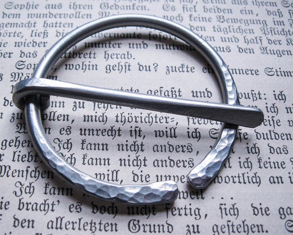 Anglo Saxon Fibula Brooch in Aluminium for Bulky or Chunky Knits - Etsy