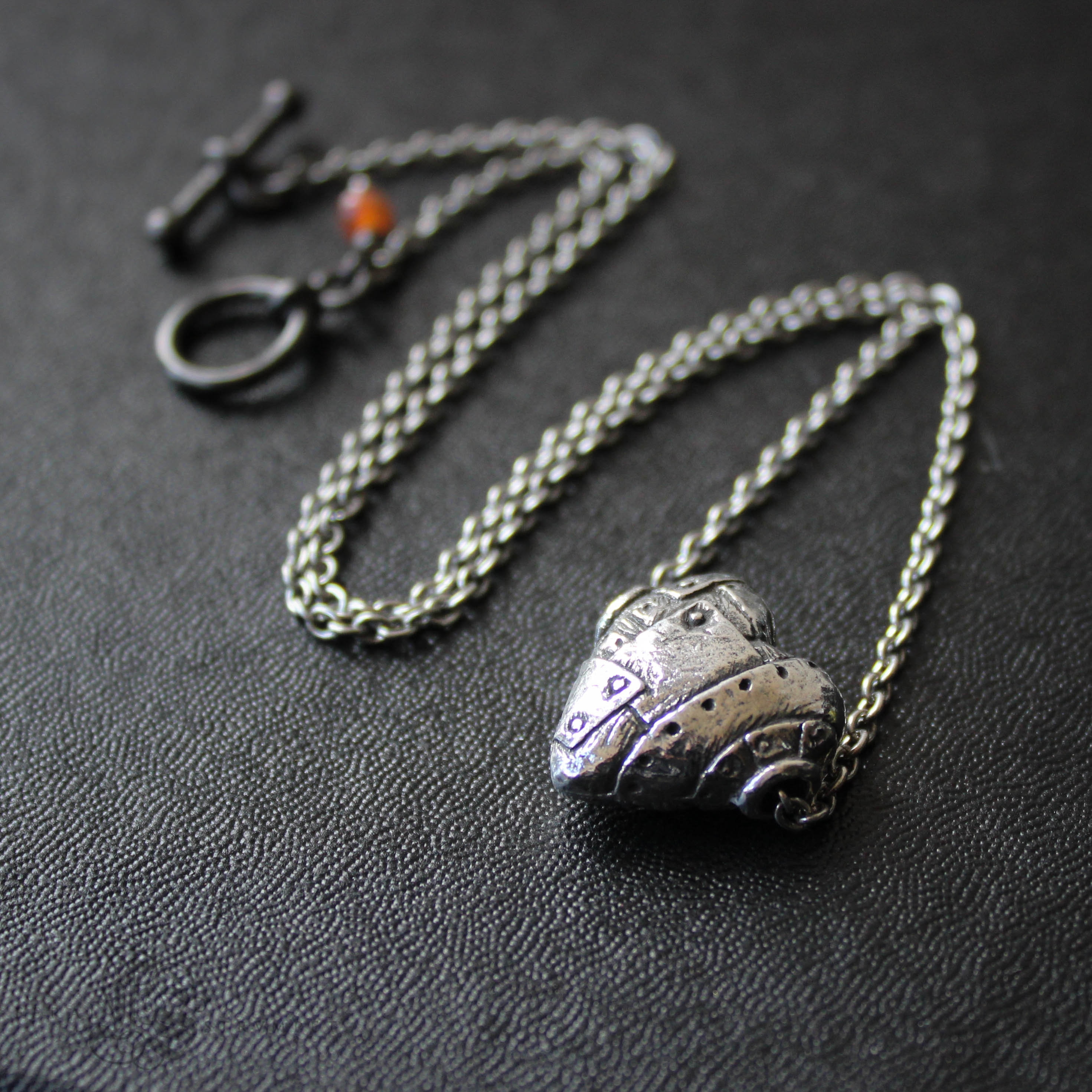 Rustic Pewter Heart Everyday Necklace. Survivor's Heart. - Etsy UK