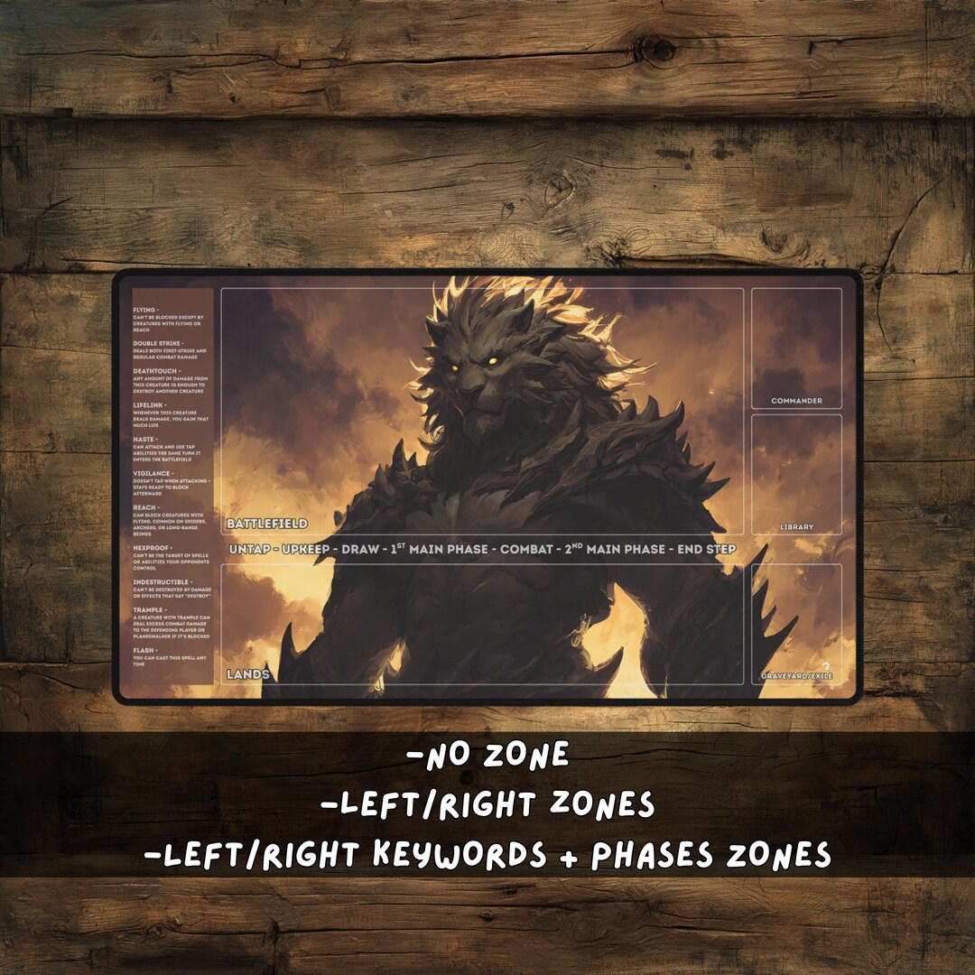 MTG Playmat Sapphire Palace Warrior | Magic the Gathering Mat With ...