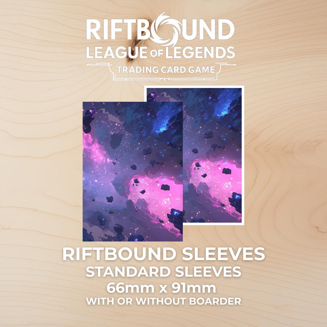 Riftbound Card Sleeves – Astral Rift Nebula | Full Art or White Border ...