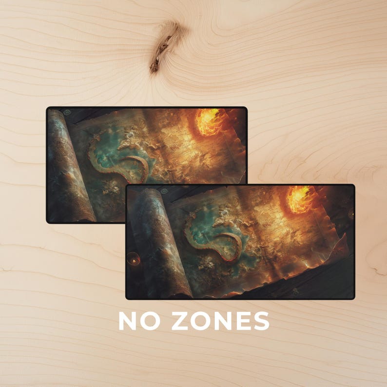 MTG Playmat – 24×14 / 32×16 | Treasure Map Serpent | Commander Zones ...