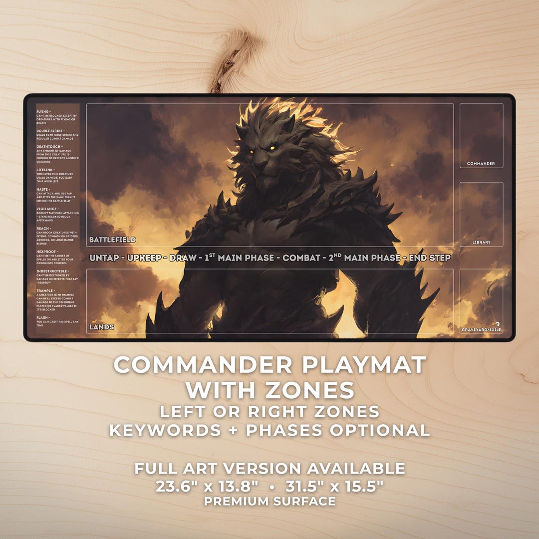 MTG Playmat Sapphire Palace Warrior | Magic the Gathering Mat With ...