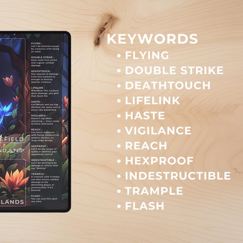MTG Playmat With Zones – Enchanted Forest Commander Playmat – Fantasy ...