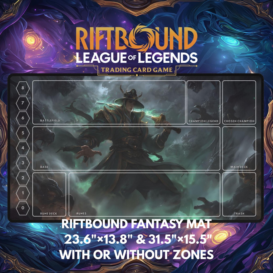 Riftbound Playmat – Spiritblade Master | Full-art or Riftbound Zones ...