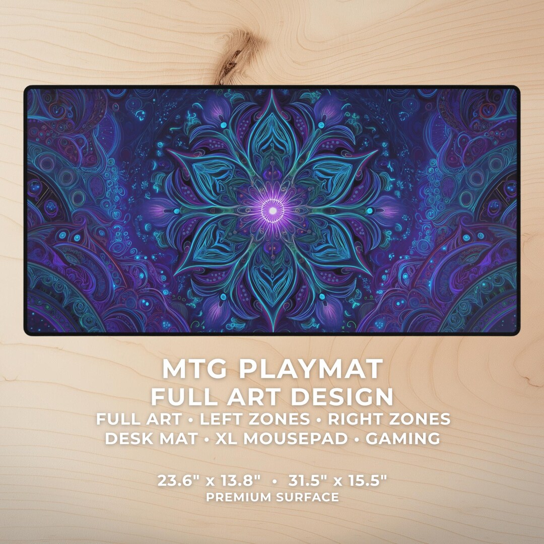 Mandala Desk Mat XL – Psychedelic Gaming Mouse Pad – Large Extended ...