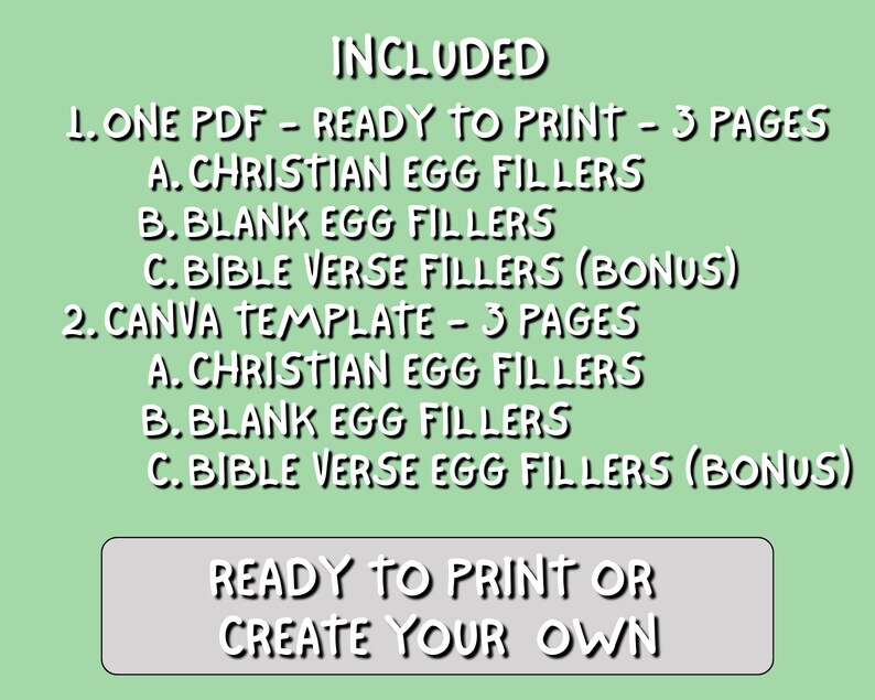 Printable Christian Easter Egg Fillers, Bible Verse Easter Egg Tokens ...