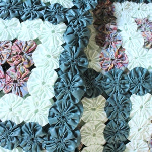 Vintage Handmade Yo-yo Quilt Bedspread 1950s - Etsy