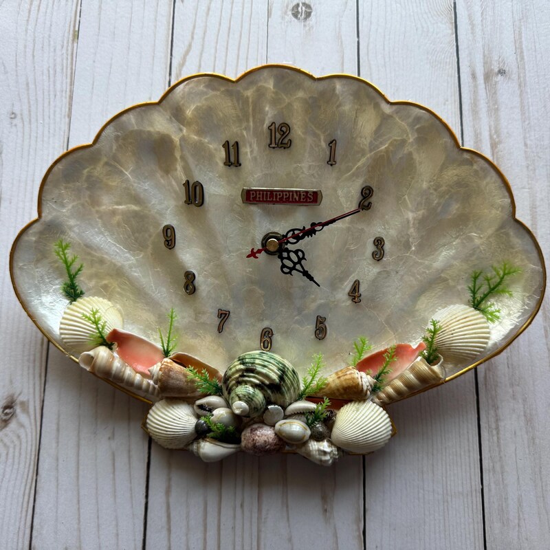 Seashell Clock - Etsy