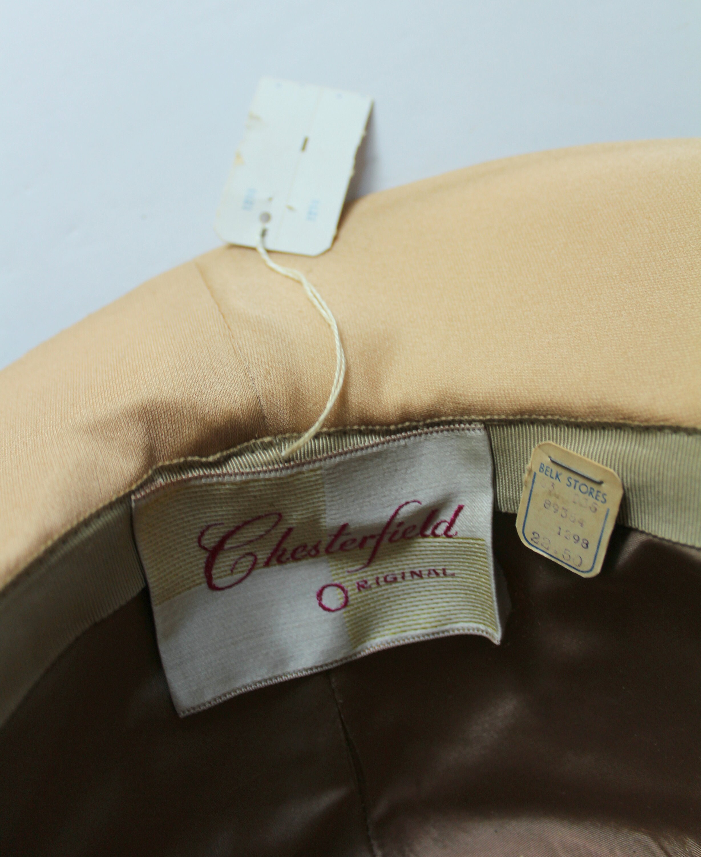 Vintage Chesterfield Original Tan Suede Wide Brim Floppy Hat | Etsy