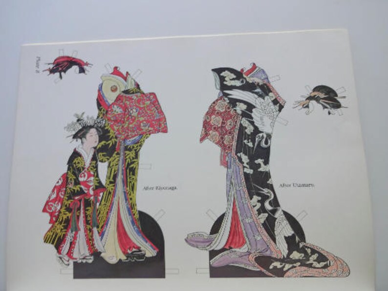 Vintage Ming-ju Sun Japanese Kimono Paper-dolls Book 1986 - Etsy