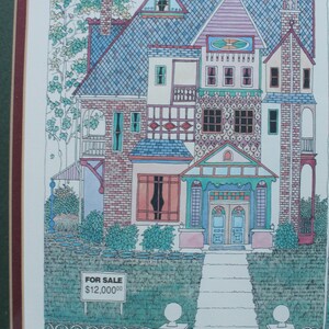 Vintage Bruce B Johnson Signed Print Unreal Estate Framed Wall Art 2000 ...