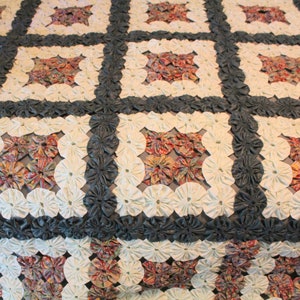 Vintage Handmade Yo-yo Quilt Bedspread 1950s - Etsy