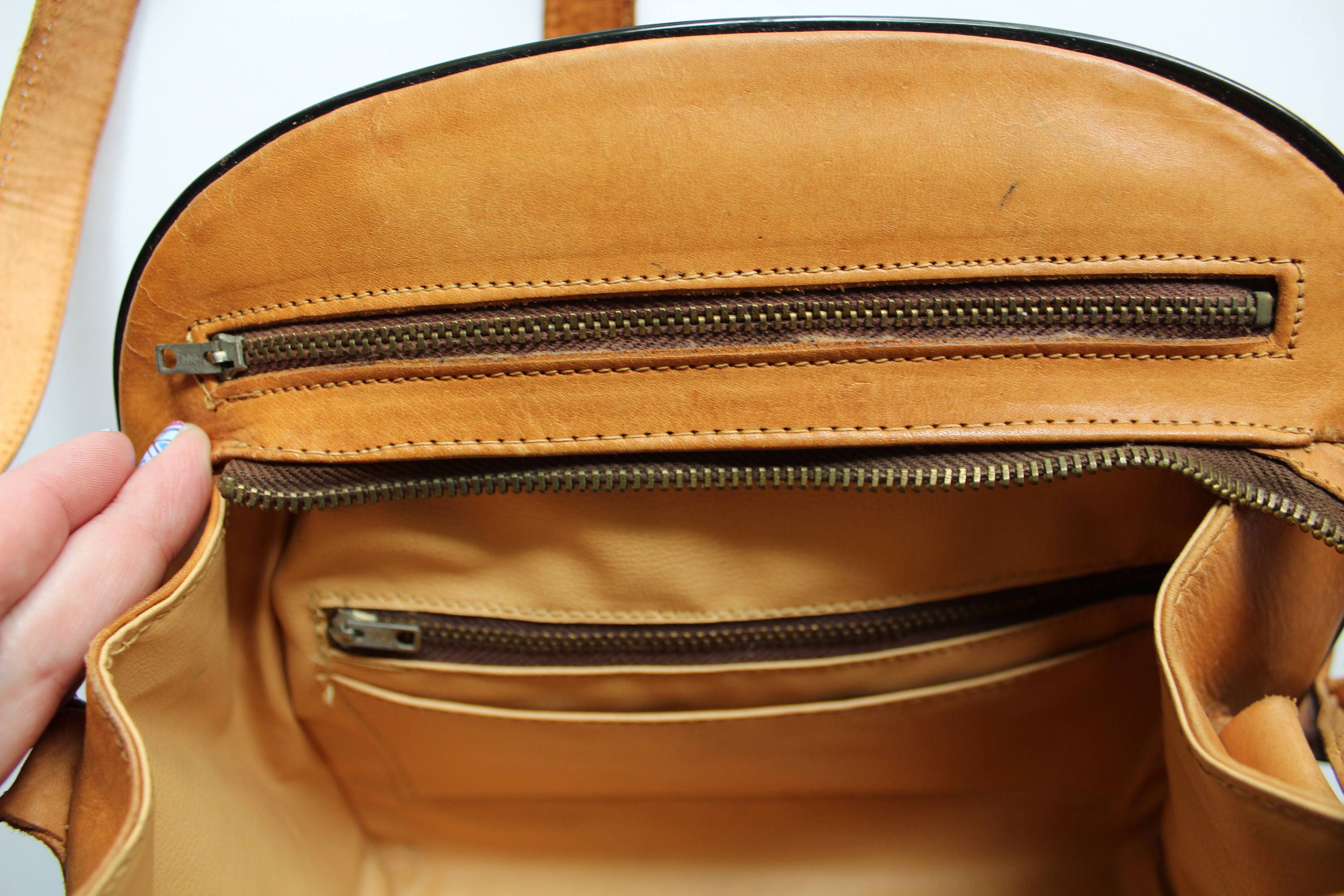 Vintage Tooled Leather Rose Pattern Purse Handbag 1960s | Etsy