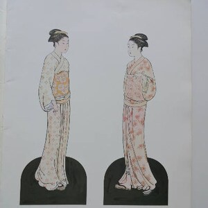 Vintage Ming-ju Sun Japanese Kimono Paper-dolls Book 1986 - Etsy