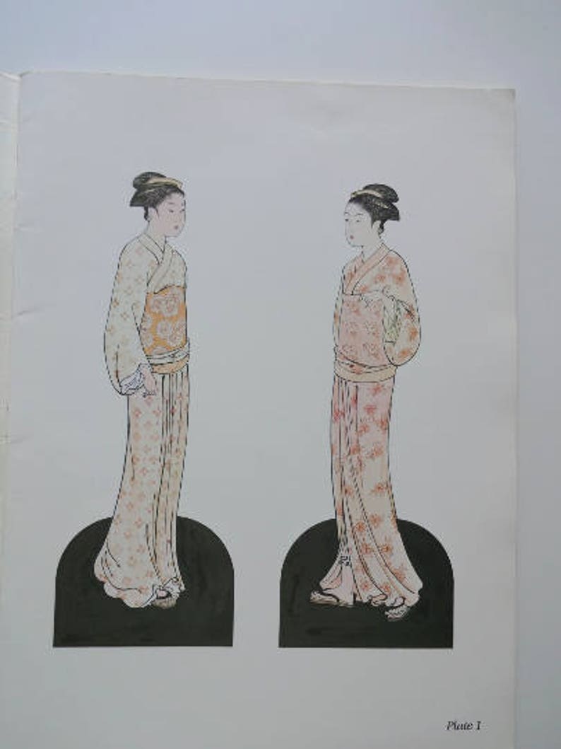 Vintage Ming-ju Sun Japanese Kimono Paper-dolls Book 1986 - Etsy