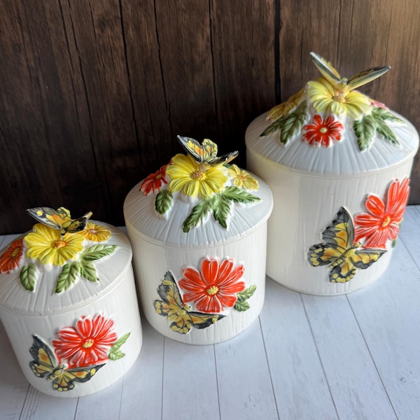 Daisy Canister Set - Etsy