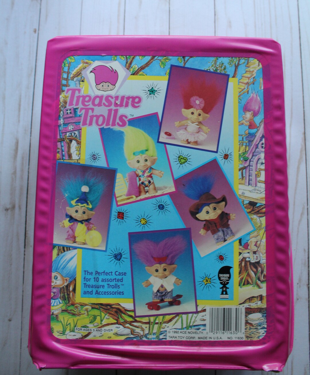 Vintage Pink Treasure Troll Doll Travel Carrying Case 1992 - Etsy