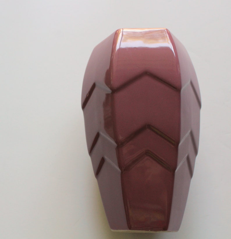 Vintage Napco Ceramic Pink Geometric Vase Pottery 1980s - Etsy