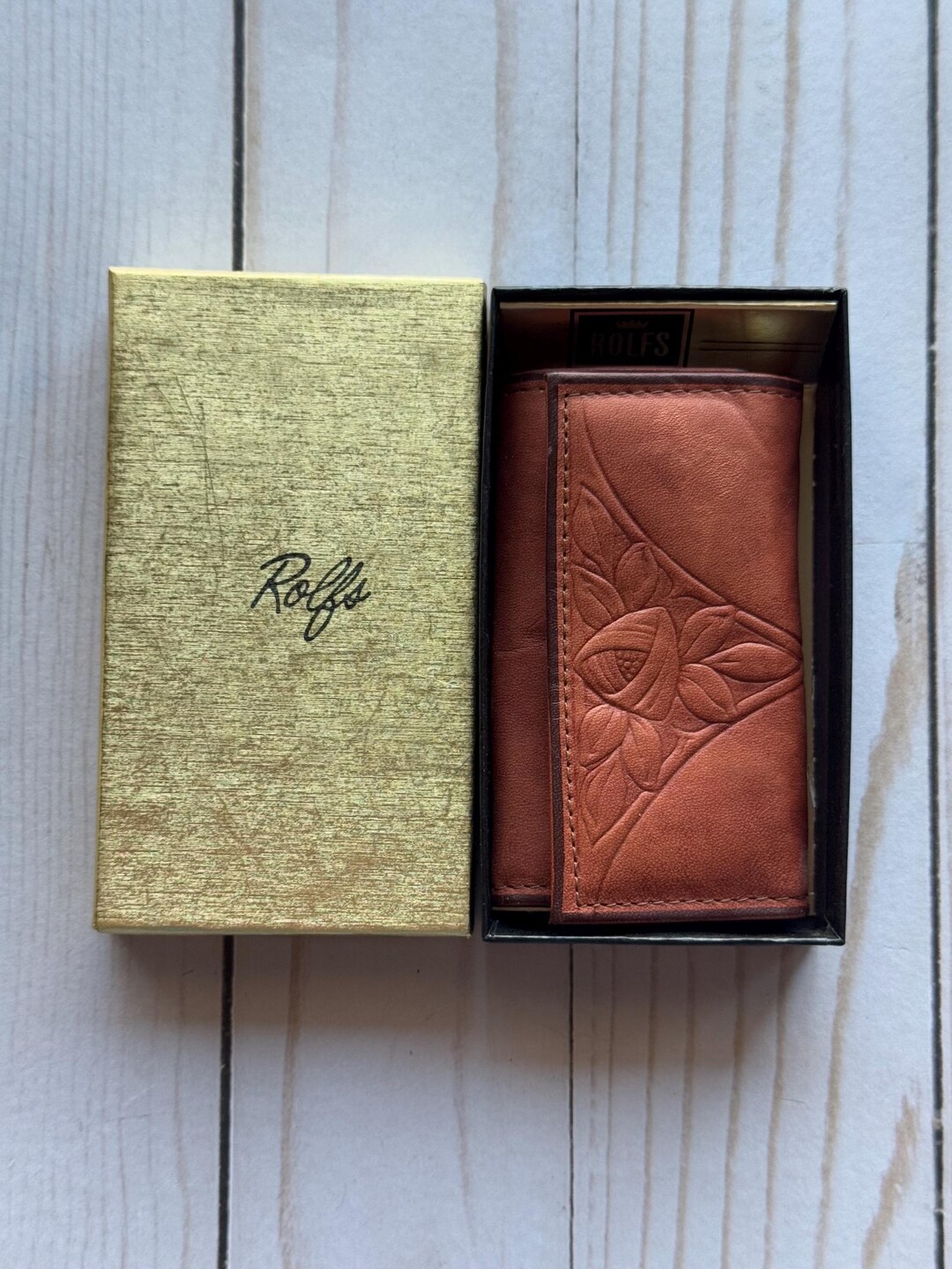 Vintage Rolfs Tooled Cowhide Leather Key Kaddy 1960s - Etsy