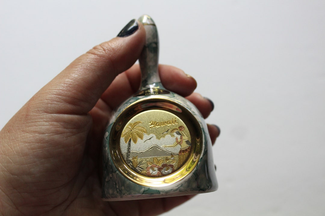 Vintage Art of Chokin - Etched Hawaii Souvenir - Ceramic 24K Gold-edged ...