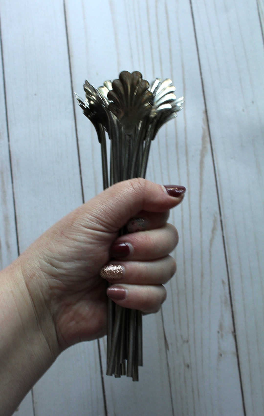 Vintage Set of 10 Stainless Steel Princess House Sipping Spoon Straws ...