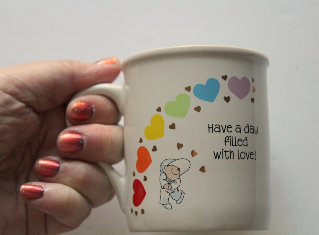 Vintage Hallmark Rainbow Ceramic Coffee Mug 1980s - Etsy