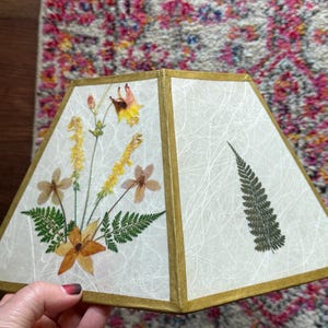 Vintage Real Pressed Flowers Hexagon Lamp Shade 1980s - Etsy