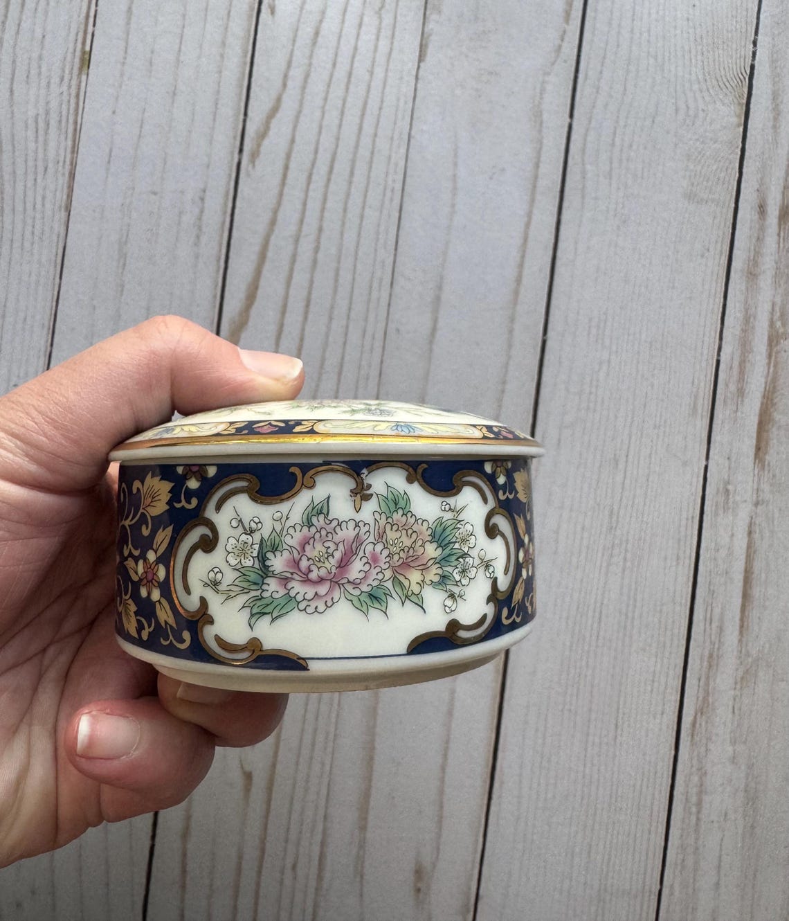 Vintage Asahi Japanese Peacock Pattern Ceramic Trinket Box 1980s - Etsy