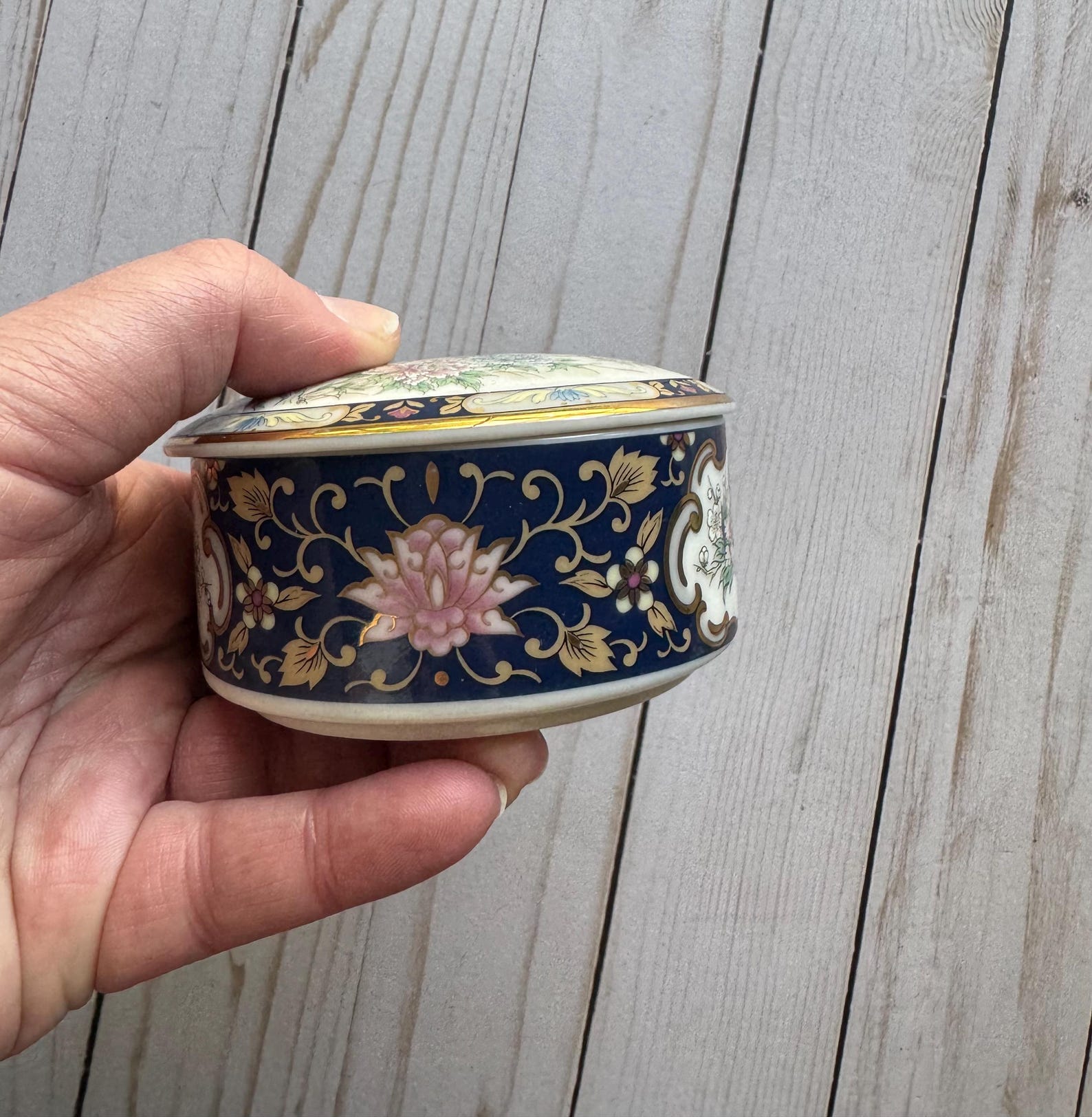 Vintage Asahi Japanese Peacock Pattern Ceramic Trinket Box 1980s - Etsy