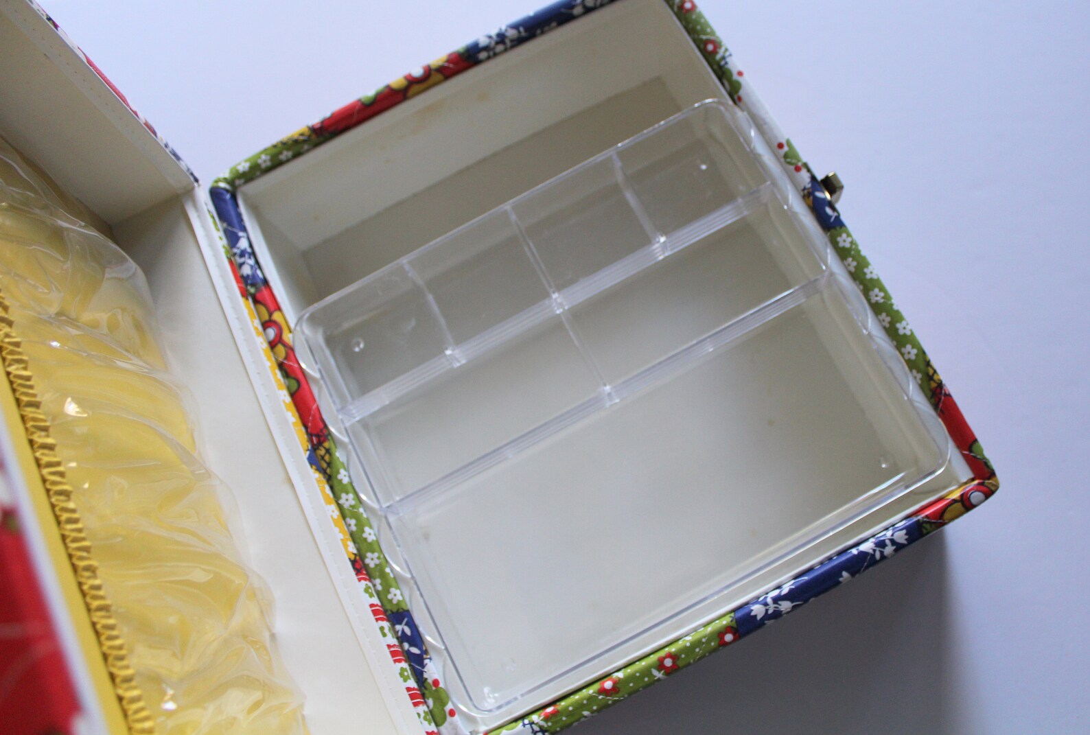 Vintage Quilted Vinyl Patchwork Pattern Craft Organizer Case - Etsy