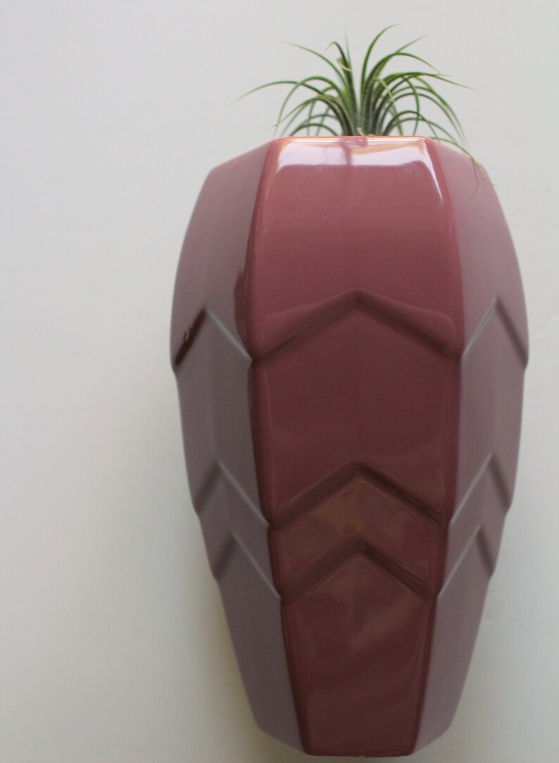 Vintage Napco Ceramic Pink Geometric Vase Pottery 1980s - Etsy