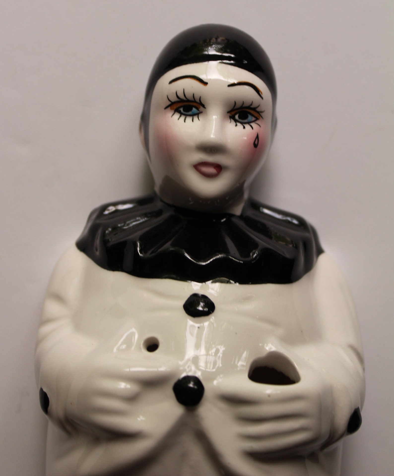 Vintage Ceramic Pierrot Mime Yarn String Dispenser Statue - Etsy