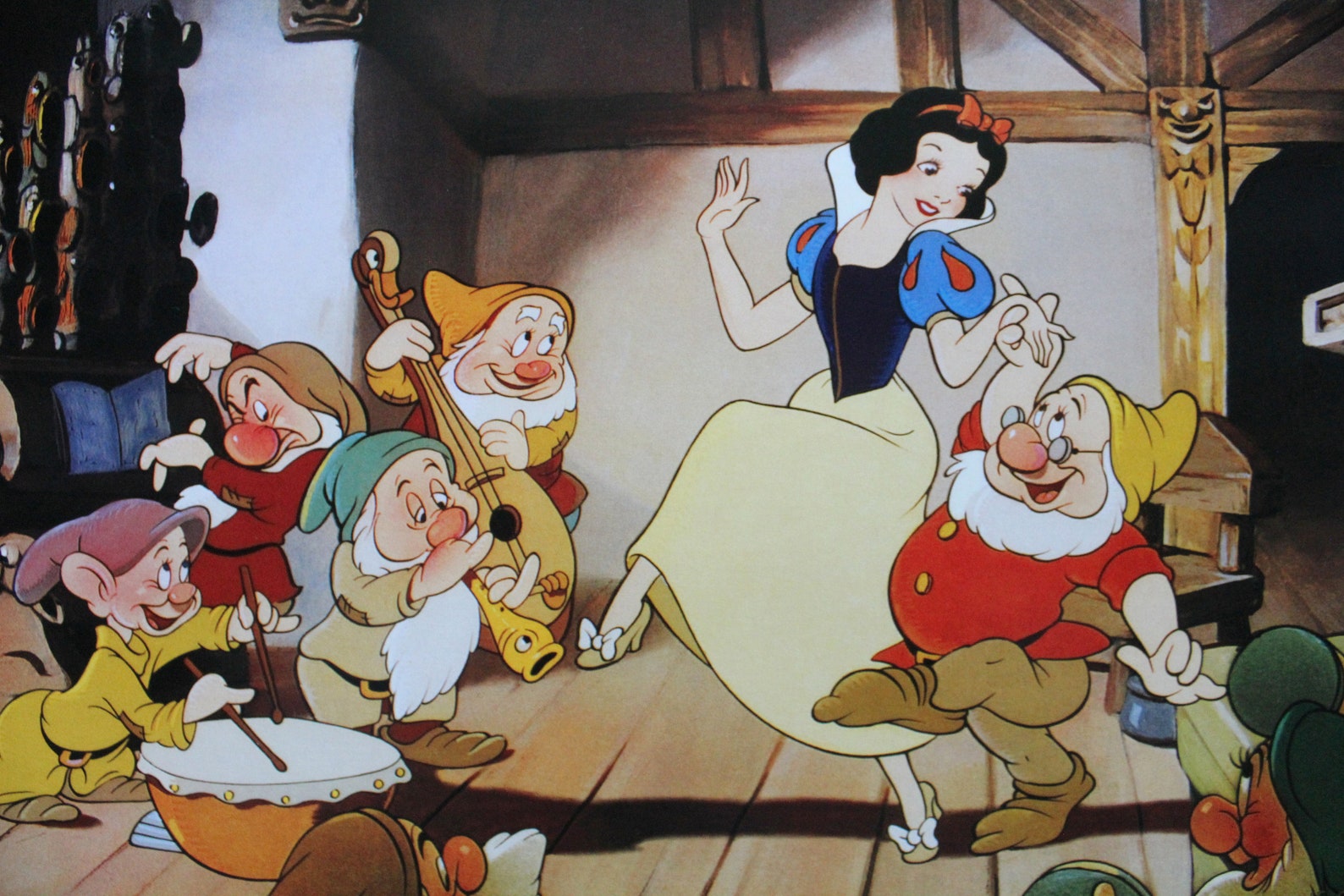 Vintage Walt Disney Snow White Commemorative Lithograph Print 1994 - Etsy