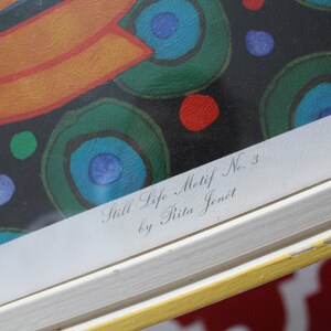 Vintage Wooden Framed Still Life Motif No. 3 by Rita Genet Print Wall ...