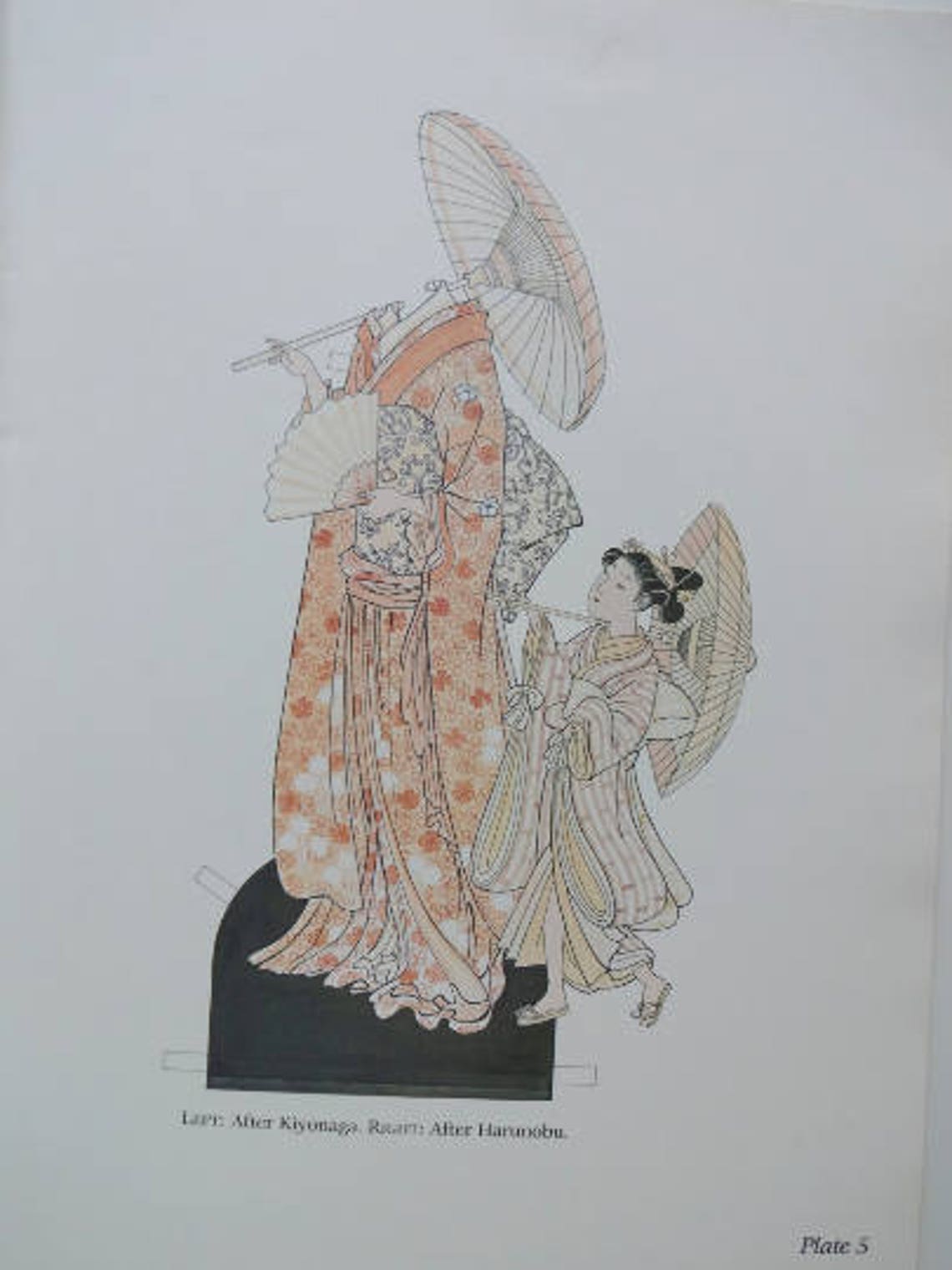 Vintage Ming-ju Sun Japanese Kimono Paper-dolls Book 1986 - Etsy
