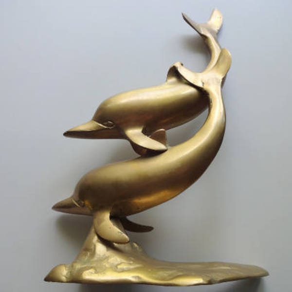 Brass Dolphins - Etsy
