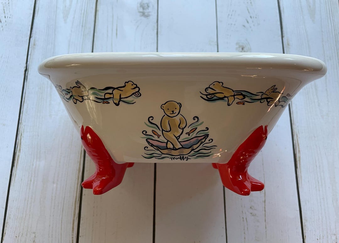 Vintage Muffy Vanderbear Bath Time Collection Porcelain Bath Tub 1994 ...