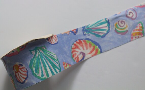 Vintage Designer Dispatch Seashell Patterned Ribbon 1990s - Etsy