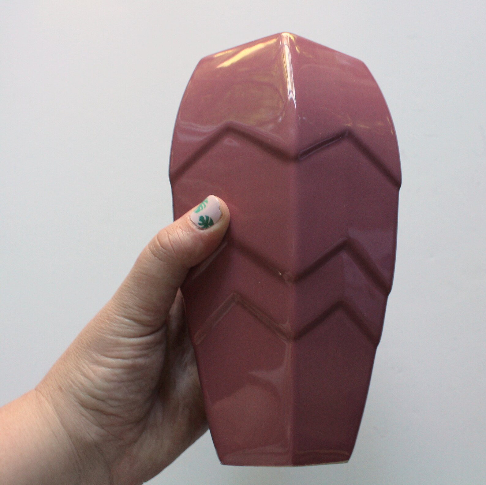 Vintage Napco Ceramic Pink Geometric Vase Pottery 1980s | Etsy