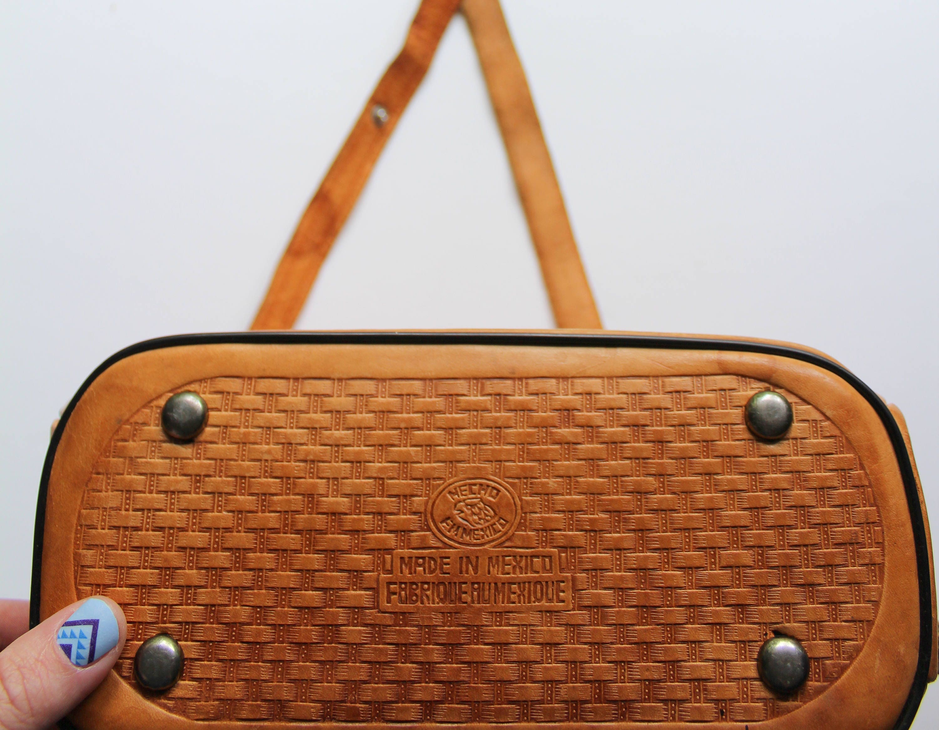 Vintage Tooled Leather Rose Pattern Purse Handbag 1960s - Etsy