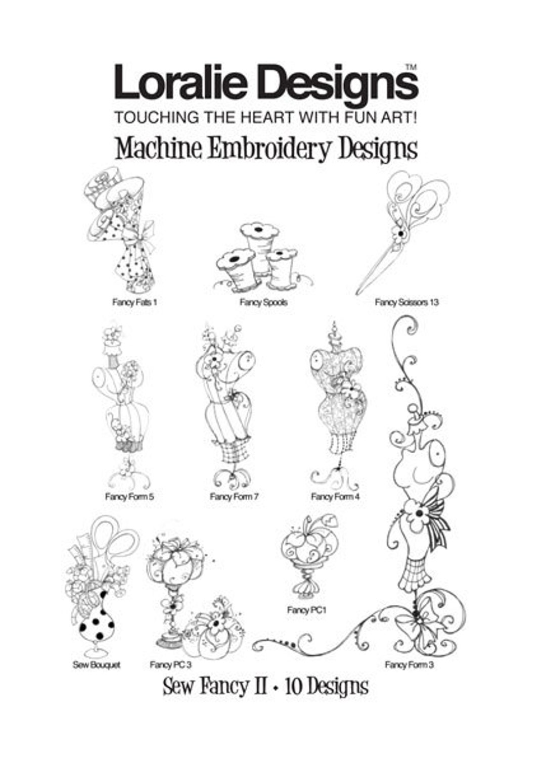 Sew Fancy II Embroidery Design Collection USB - Etsy