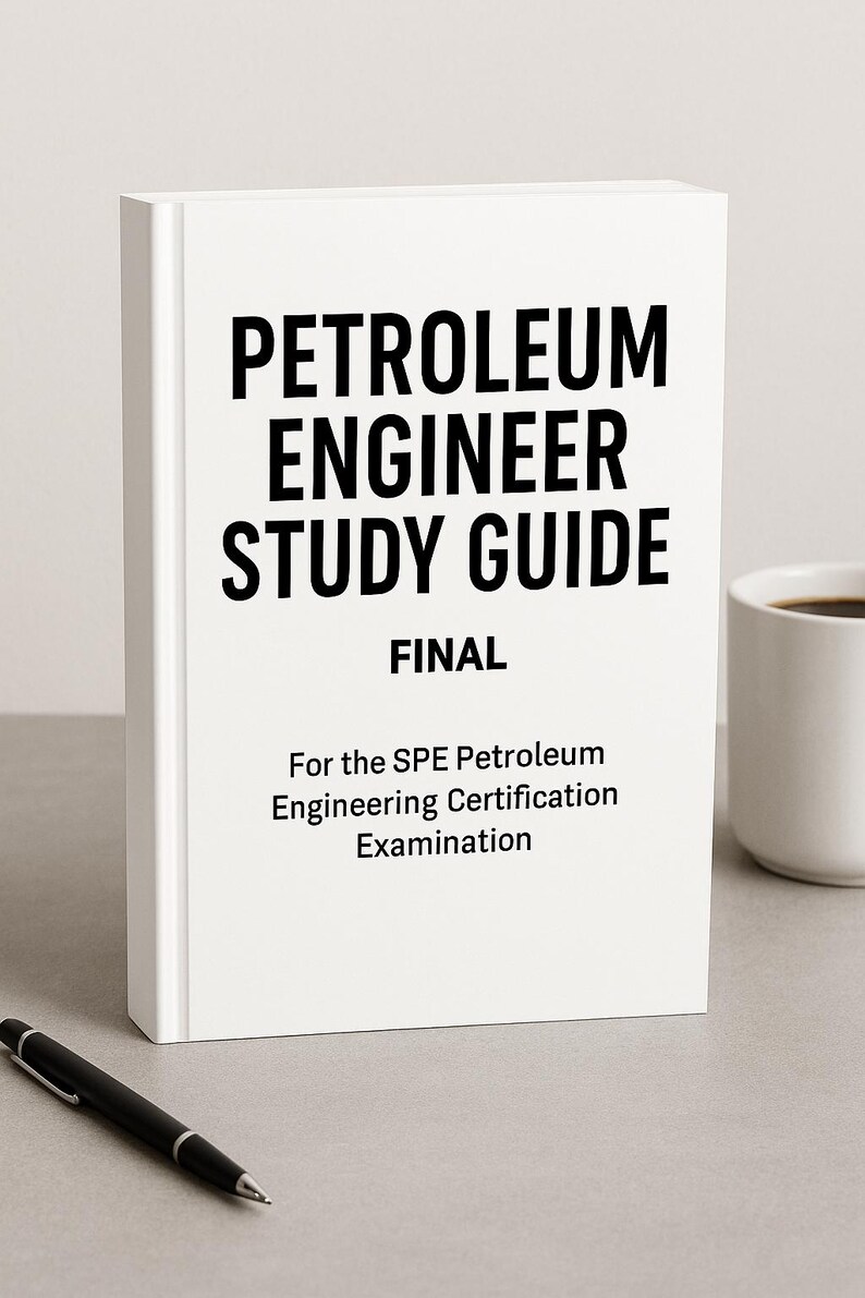 Petroleum Engineering PE Exam Study Guide | SPE Certification (digital ...