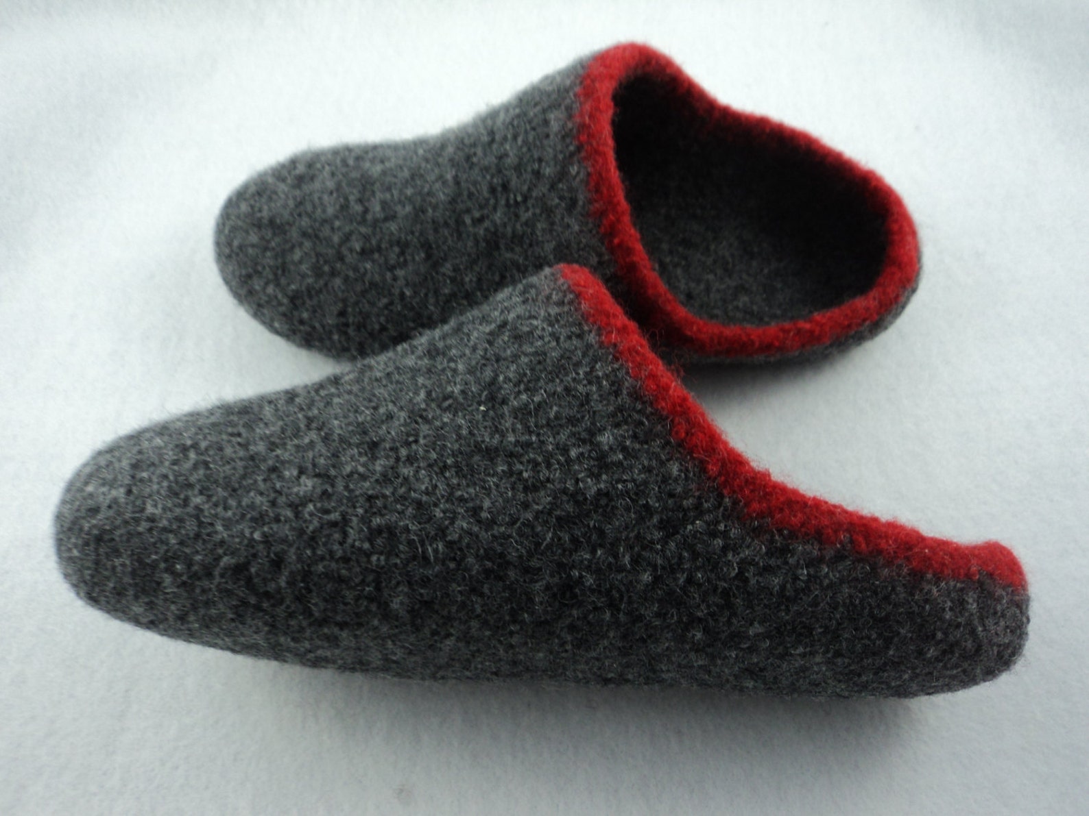 PDF Mens Scuff Slippers Felted Wool Knitting Pattern - Etsy Norway